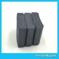 China Arc Shaped Permanent Ferrite Magnet For Ceiling Fan Motor SGS Certification for sale