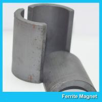 China Arc Shaped Permanent Ferrite Magnet For Ceiling Fan Motor SGS Certification for sale