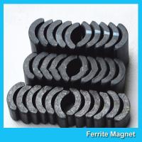 China Sintered Ceramic Ferrite Arc Magnet Y30 C5 Custom Size 13.15x8.8x15mm for sale