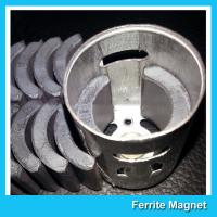 China Permanent Ferrite Step Motor Magnet Ceramic Arc R75.15 x r67.15 x W64 Anti-Corrosion for sale