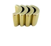 China N52 Sintered Neodymium Arc Magnets - Custom Size ±0.05mm Tolerance, 14.4-14.8 Br Grade for Motors & Wind Turbines for sale