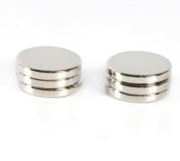 China Zinc Coating Neodymium Magnet N50 Disc 20x20mm Rare Earth Permanent Industrial for sale