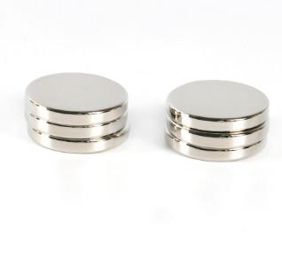 China Zinc Coating Neodymium Magnet N50 Disc 20x20mm Rare Earth Permanent Industrial for sale