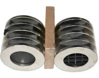 China Industrial Neodymium Rare Earth Magnets Strong NdFeB Rings With Hole - N35 to N52 Grade, ±0.05mm Tolerance for sale