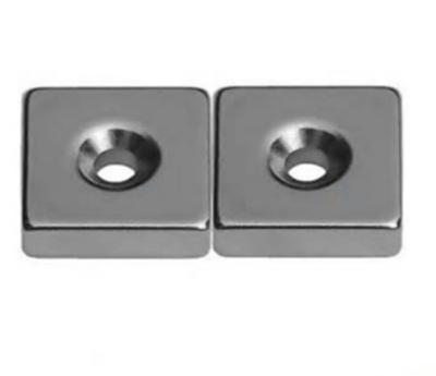 China N52 Grade Countersunk Hole Neodymium Rare Earth Magnet for Fishing - ±0.05mm Tolerance, 14.4-14.8 Br Rating for sale