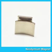 China N52 Super Strong Neodymium Motor Magnets Nickel Coating Arc Shaped for sale