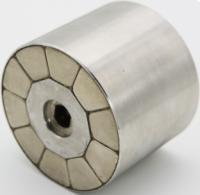 China Permanent Neodymium Motor Magnets NiCuNi Coating Bright Silver Color for sale