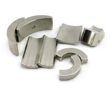 China Industrial Arc Neodymium Motor Magnets N45SH Grade with ±0.05mm Tolerance and 150°C Temperature Resistance for sale