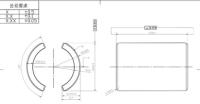 China Permanent Ferrite Arc Segment Magnet 5812P for Brushless Motor Stator - Y30 to Y48 Series with High Temperature Resistance for sale