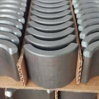 China Arc Shape Ferrite Permanent Hard Magnet For Industrial Micro Motors for sale