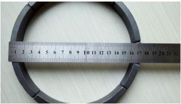 China Small Permanent Arc Segment Ferrite Magnet Y25-Y35 Grade for Motorcycle Motors with ±2% Tolerance and Custom Shapes for sale