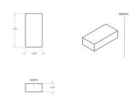 China C10 Grade Customized Small Bar Block Shape Isotropic Ferrite Magnet for sale