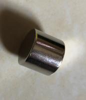 China N35 Grade Neodymium Disc Magnet 18mm x 15mm with Silver Shine Coating for Industrial Applications for sale