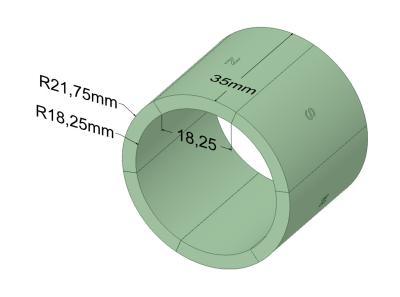 China N45SH Zinncium Neodymium Magnets for Servo Motors BLDC with ±0.05mm Tolerance and 150°C Operating Temperature for sale