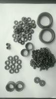 China Customized Isotropic Sintered Barium Ring Ferrite Magnet OD25 x ID19.20 x H5mm Radial Field for sale