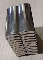 China Custom Arc Shape BLDC Motor Neodymium Magnet R14.5 x R17.5 x 40 mm N50SH Grade for Industrial Applications for sale