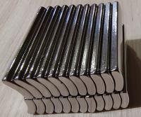 China Custom Arc Shape BLDC Motor Neodymium Magnet R14.5 x R17.5 x 40 mm N50SH Grade for Industrial Applications for sale