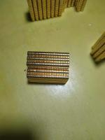 China N38 N50 Neodymium Magnets Rare Earth Permanent Magnet NdFeB Gold Coating Custom 80-240C for sale