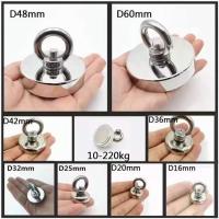 China 600LBS D94mm Super Strong Sintered Neodymium Fishing Magnet Set for Salvage Operations with Custom Shapes for sale