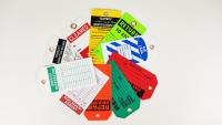 China Customized Plastic Safety Tag Readable For Danger Notification for sale