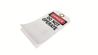 China Enhanced Safety Measures Plastic Safety Tag with Long Lasting Durability for sale