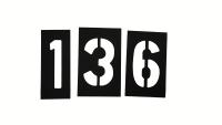 China Chemical Resistant And Flexible PVC Stencils For Public 90 Letters 30 Numbers 3 Symbols for sale