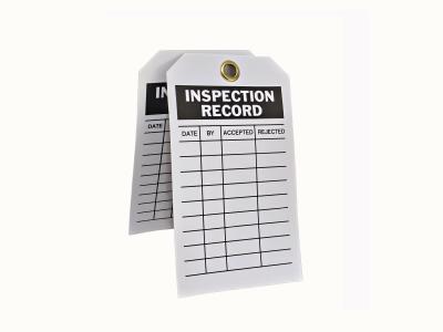 China Customized Logo Plastic Safety Tag for Chemical Hazard Identification for sale