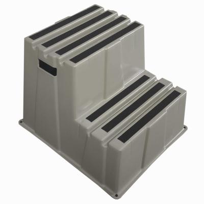 China Heavy Duty Plastic Step Stool With 500 Lbs Weight Capacity 12 Inches Height for sale