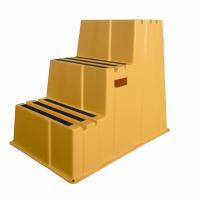 China Gorilla Ladders 3-Step Plastic Step Stool Custom Color Foldable 500 Lbs Weight Capacity for sale