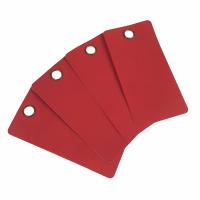 China Customized PVC Safety Tag With String Ties 3in*6 1/4in Durable Material And Logo for sale