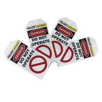 China Customized Logo Plastic Safety Tag For Durable And Long Lasting Durability for sale