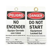 China Customized Durable Plastic Safety Tag Design Preventing Accidents for sale
