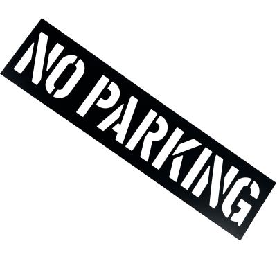 China PVC Stencil Black PVC Number and Letter Stencil for sale