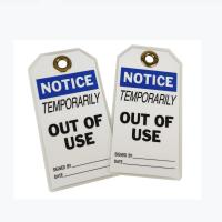 China Custom Design Plastic Safety Tag For Industrial Safety And Effectiveness for sale