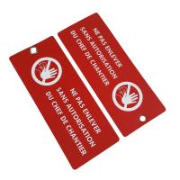China Waterproof Custom Pensonal Items Plastic Safety Tag Identicication Tag for sale