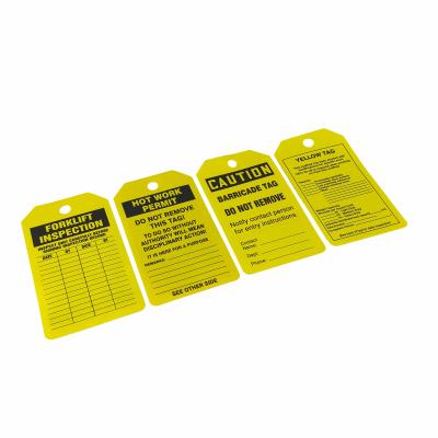 China Customized Plastic Safety Tag With Durable Waterproof Design And Logo for sale