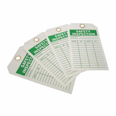China Durable Plastic Safety Tag Identification Tag For Unique Identification for sale