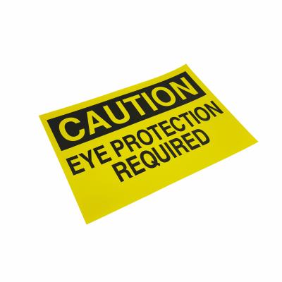 China Customizable  Plastic Pasteable Warning Sign For Industrial for sale