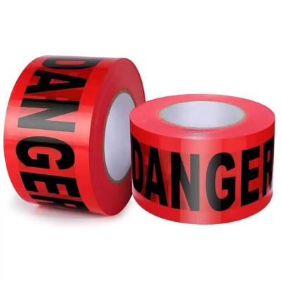 China PE Plastic Barrier Tape Roll Danger Tape For Construction And Law Enforcement for sale