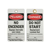 China Plastic  Tag PVC Waterproof Rectangle Danger Tag for Industry field for sale