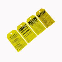China Customizable Plastic  Waterproof Safety Tags for Outdoors Use for sale