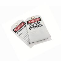 China Waterproof Long Lasting Customized Plastic Safety Tags for sale