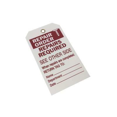 China Custom Heavy Duty Plastic Safety Tags for Lockout Tagout for sale