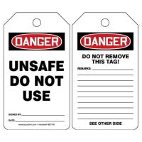 China Custom Plastic Safety Tag Waterproof PVC Rectangle Lockout Tag for sale