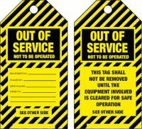 China Out Of Service Tag PVC Waterproof Durable Lockout Tag for sale