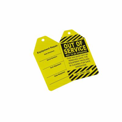 China Customized Both Size and Language PVC Plastic Label Safety Lock-out Tagout ' Tags for sale