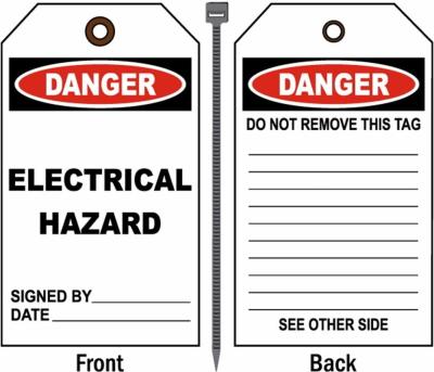 China Out of Service Tag Polyester Waterproof Plastic Tag Customized Thickness for sale