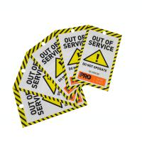 China Yellow Out of Service Tag Non Tear All Weather Lockout Safety Tag for sale