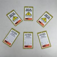 China Plastic Tag Double Sided Printing PVC Waterproof Durable Tag For Industrial for sale