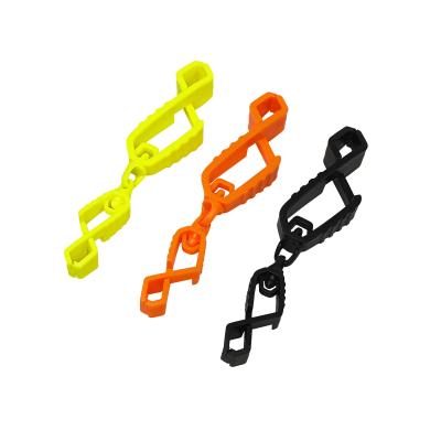 China Free Sample Wholesale Custom Glove Holder Colorful Portable Safety Plastic Glove Clip for sale